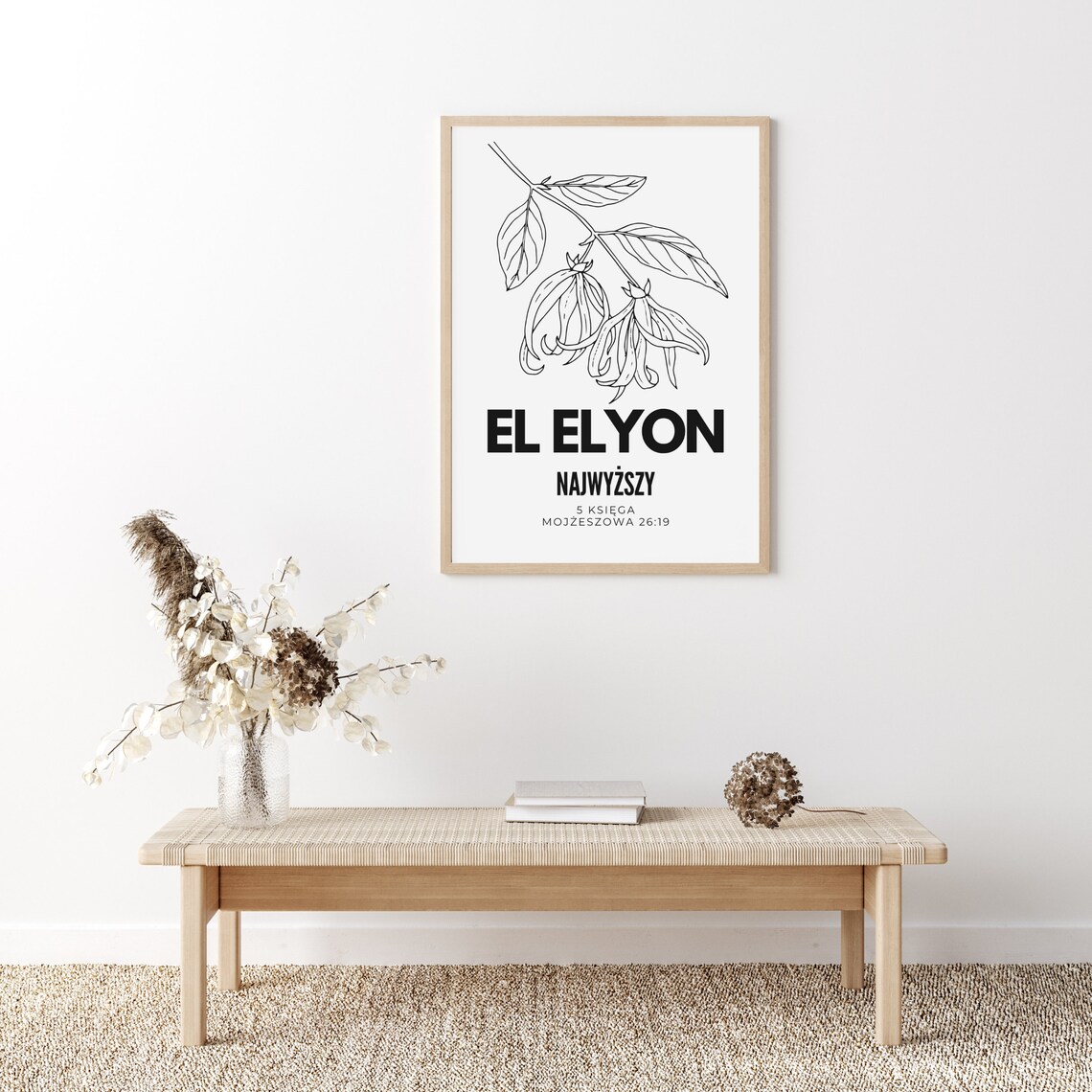 Printable El Elyon Wall Art, Instant Download Christian Scripture ...