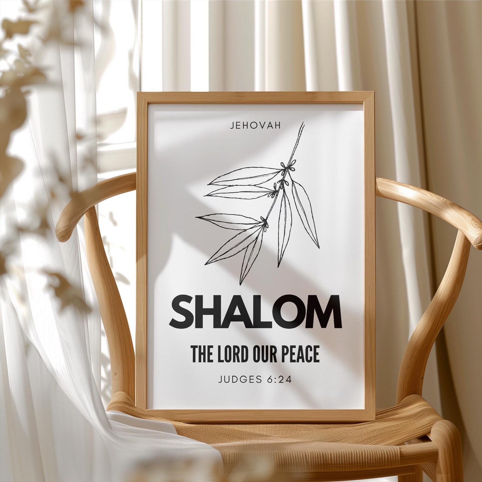 Printable Shalom Wall Art, Instant Download Christian Scripture, Bible ...
