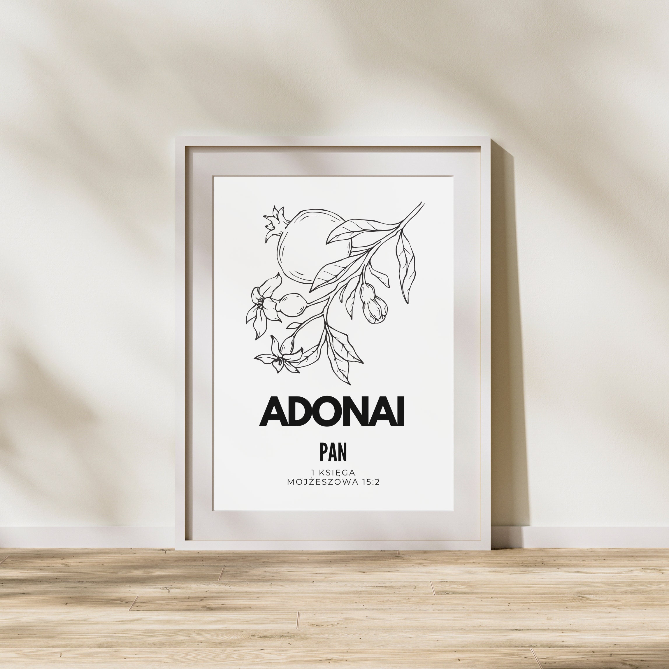 Printable Adonai Wall Art, Instant Download Christian Scripture, Bible ...