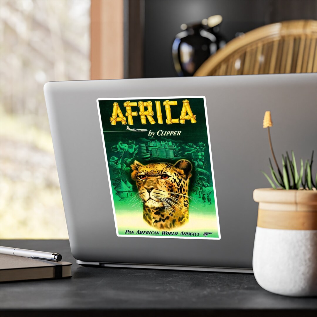 Africa Sticker PANAM Sticker Africa Souvenir Africa Travel - Etsy