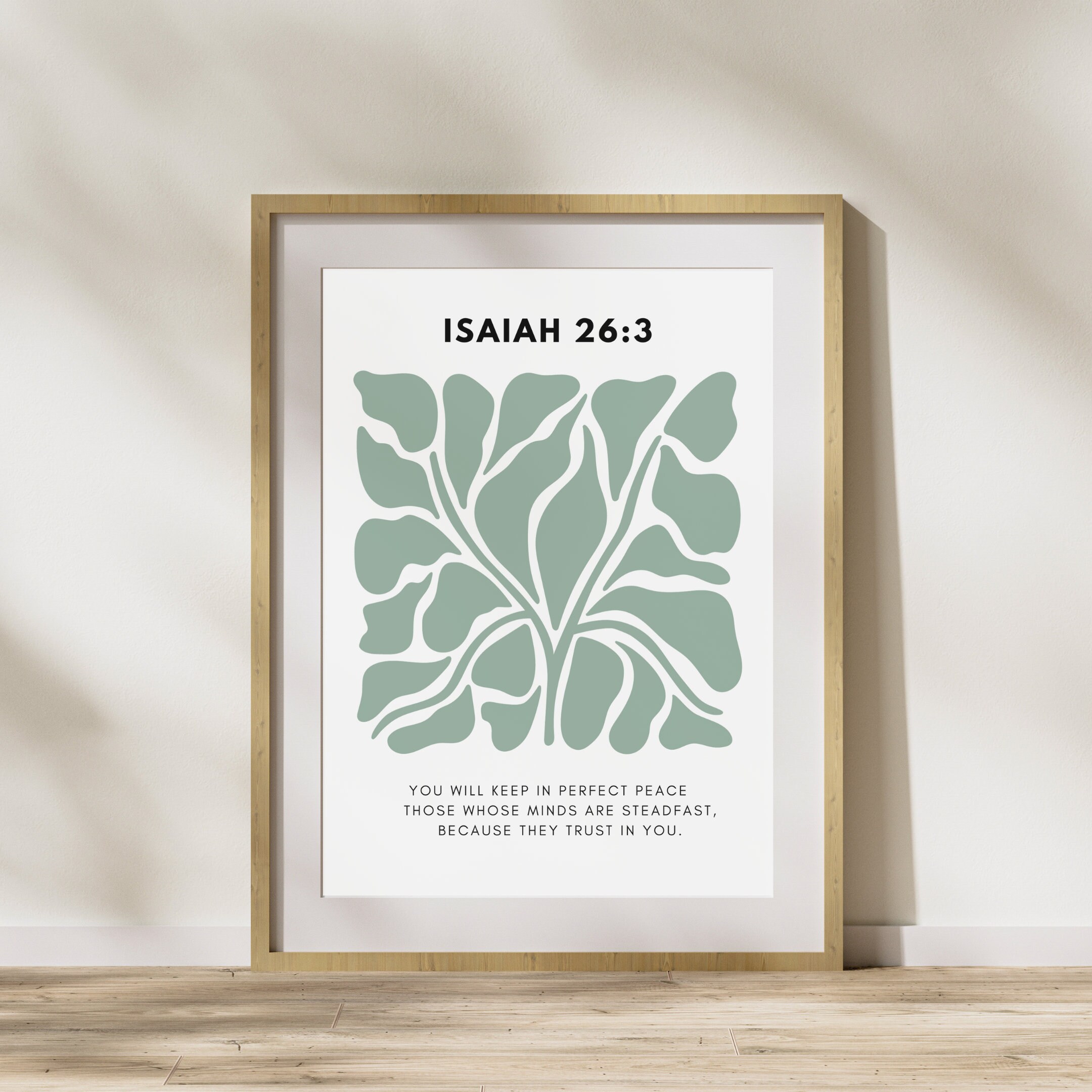 Printable Isaiah 26:3 Wall Art Instant Download Christian - Etsy