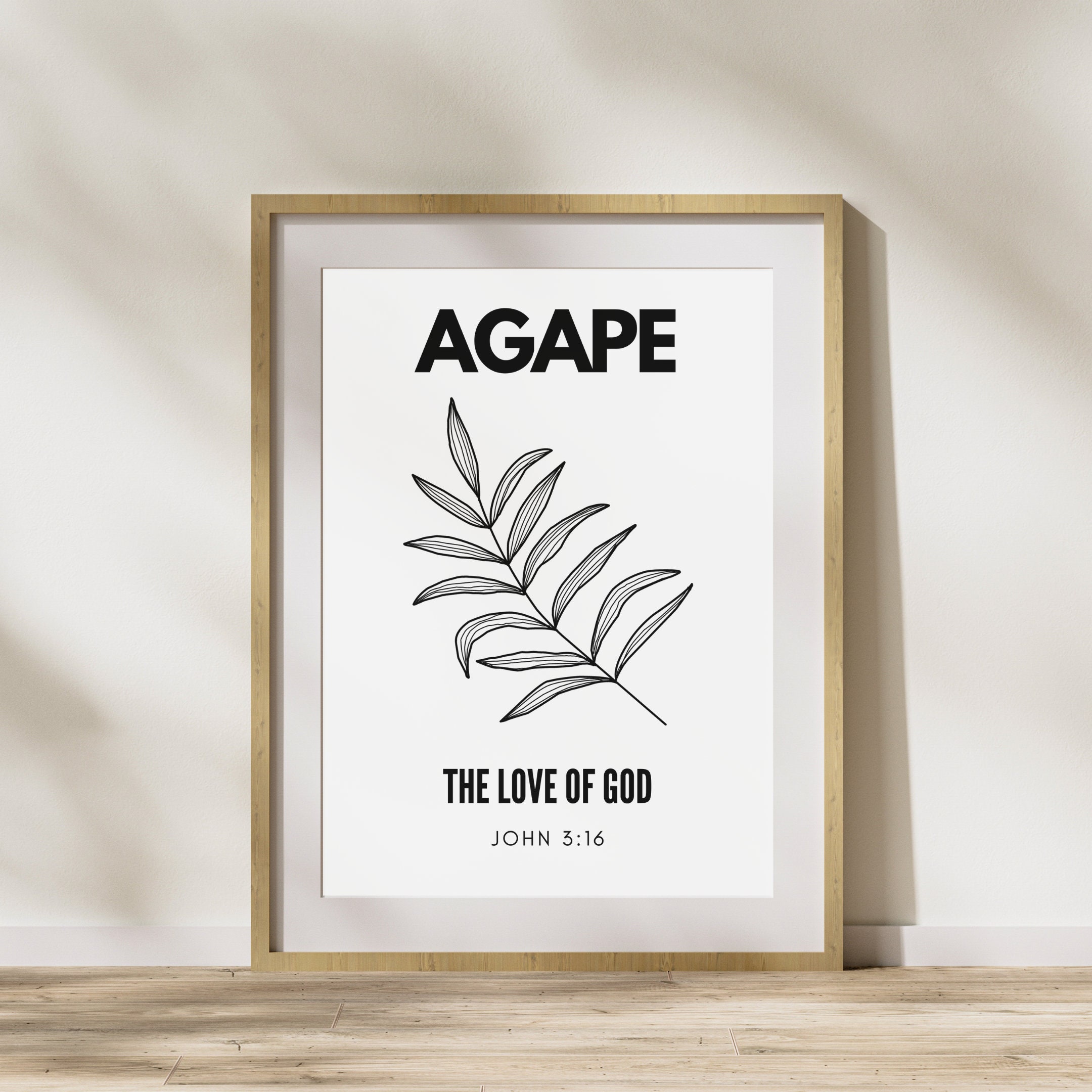 Biblical Types of Love, Agape, the Love of God, Christian Poster, Love ...