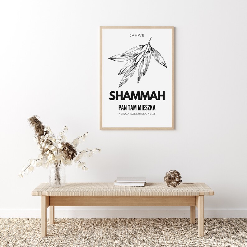 Shammah Christian Scripture Print: Boho Bible Verse Wall Art (digital ...