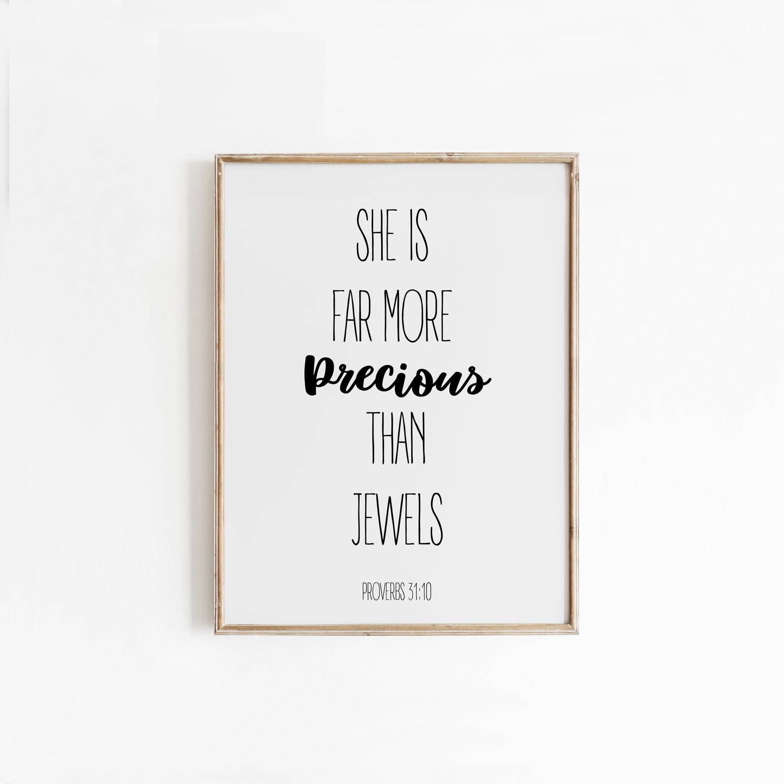 Proverbs 31:10 She is Far More Precious Than Jewels, Bible Verse ...