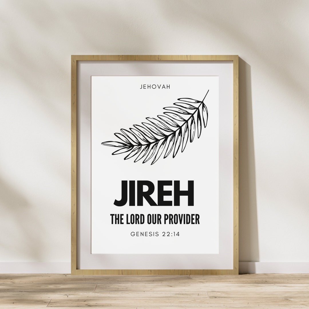 Printable Jireh Wall Art Instant Download Christian - Etsy