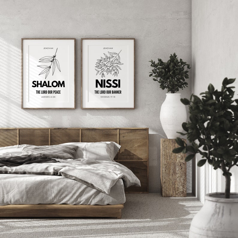 Printable Shalom Wall Art, Instant Download Christian Scripture, Bible ...