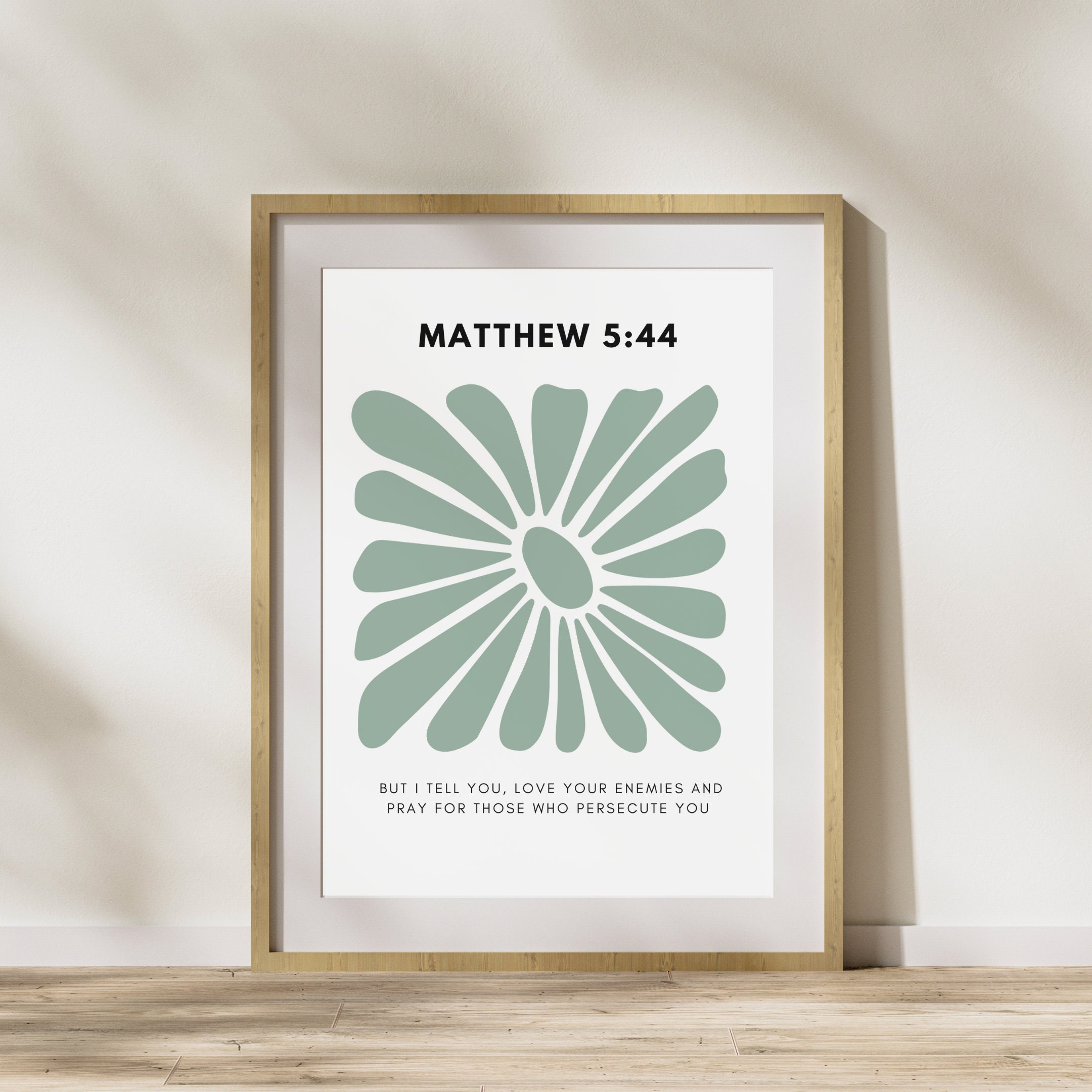 Printable Matthew 5:44 Wall Art Instant Download Christian - Etsy