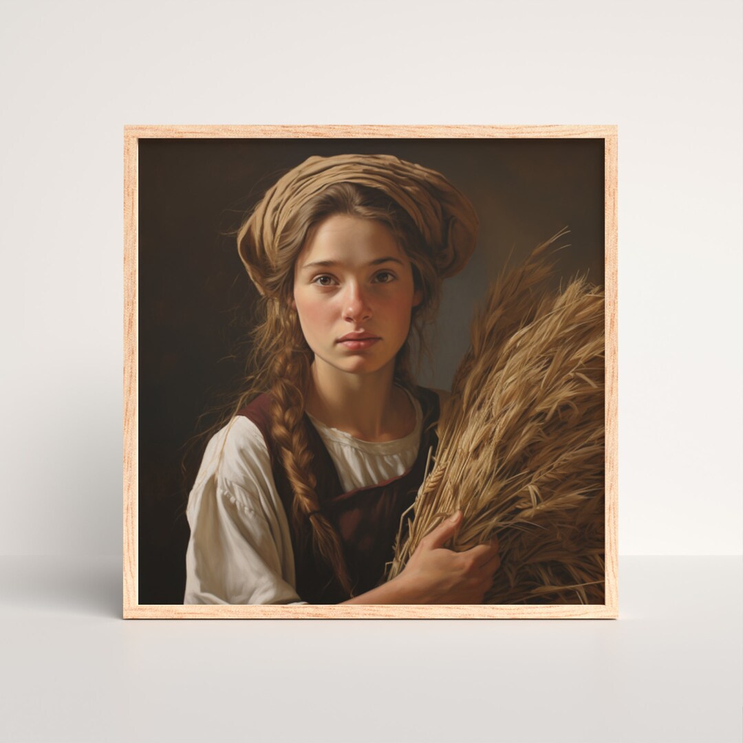 Ruth Poster, Ruth and Naomi, Digital Watercolor Bible Verse Jesus Art ...