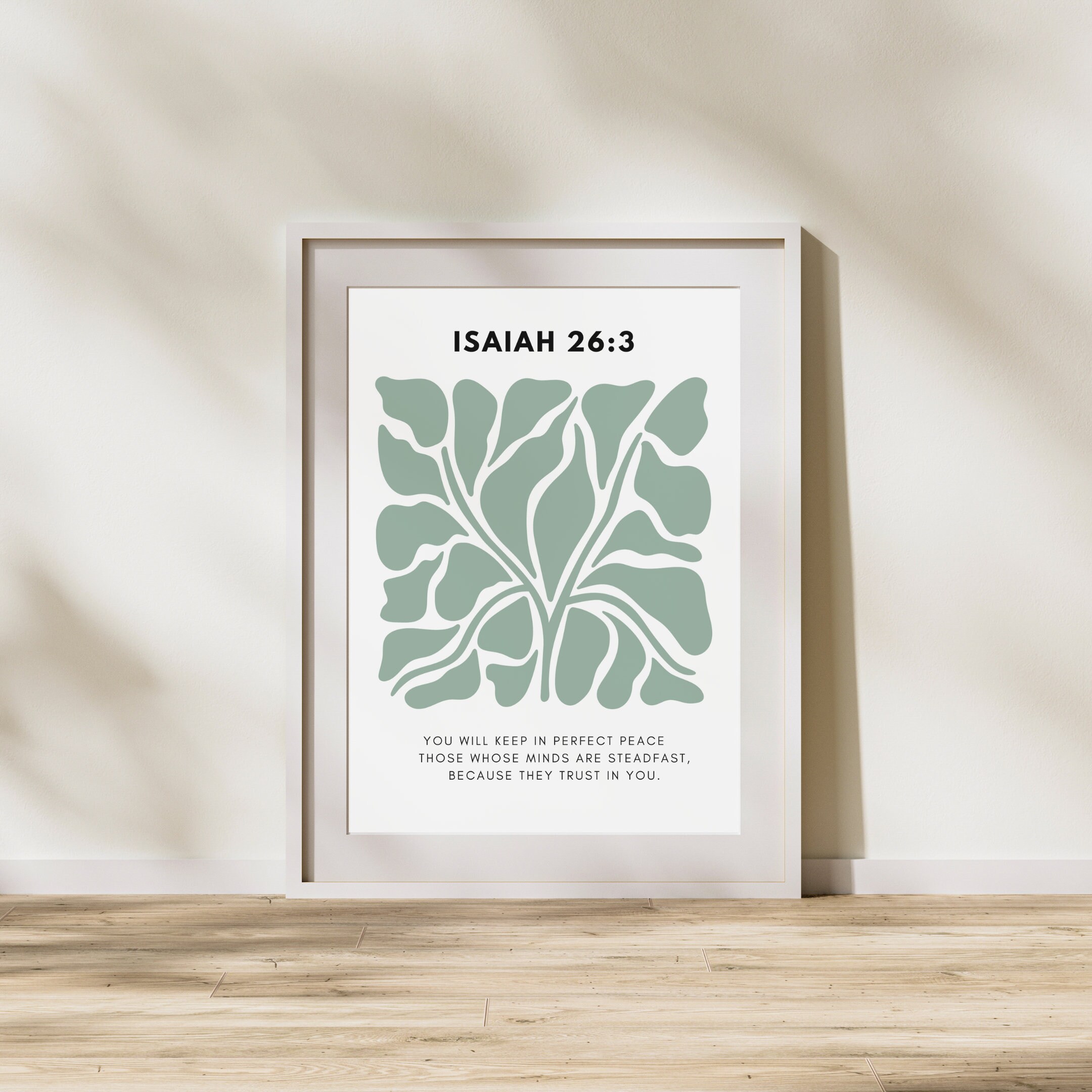 Printable Isaiah 26:3 Wall Art Instant Download Christian - Etsy