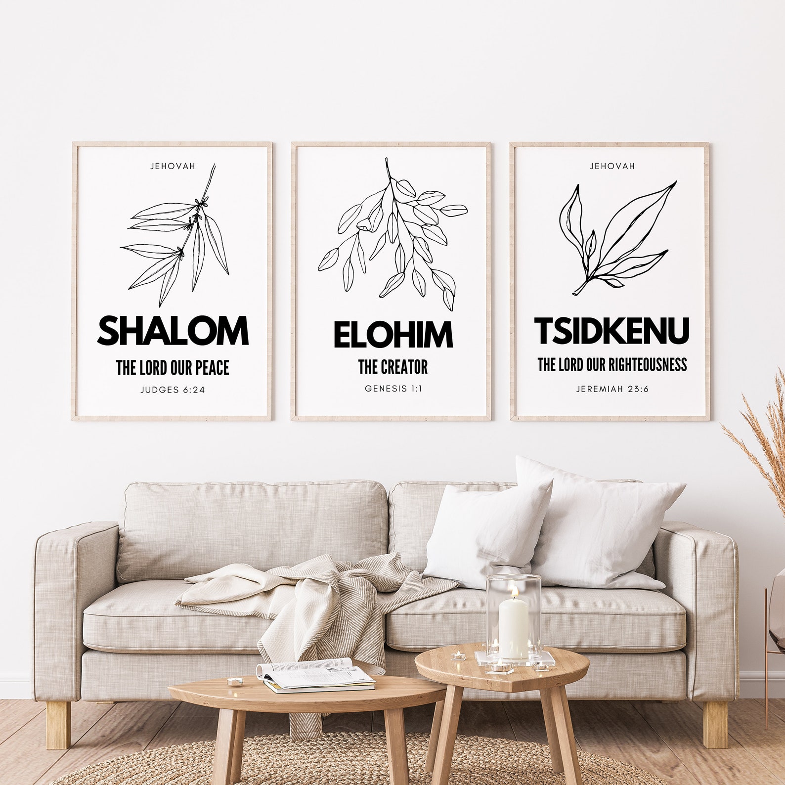 Printable Elohim Wall Art, Instant Download Christian Scripture, Bible ...