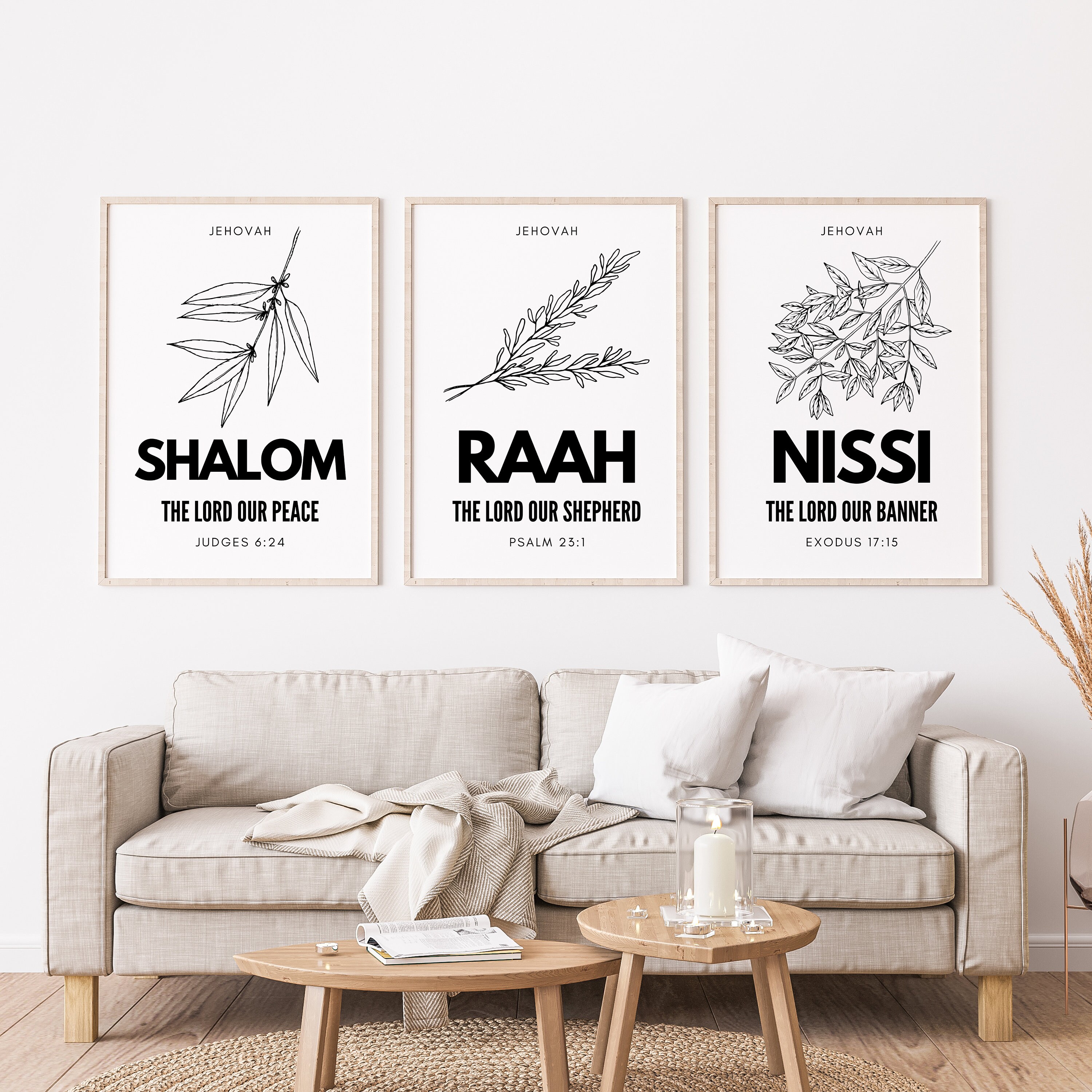 Printable Shalom Wall Art, Instant Download Christian Scripture, Bible ...