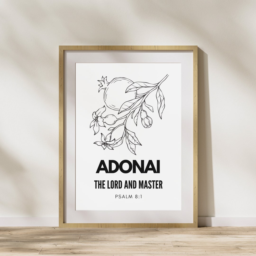 Printable Adonai Wall Art Instant Download Christian - Etsy