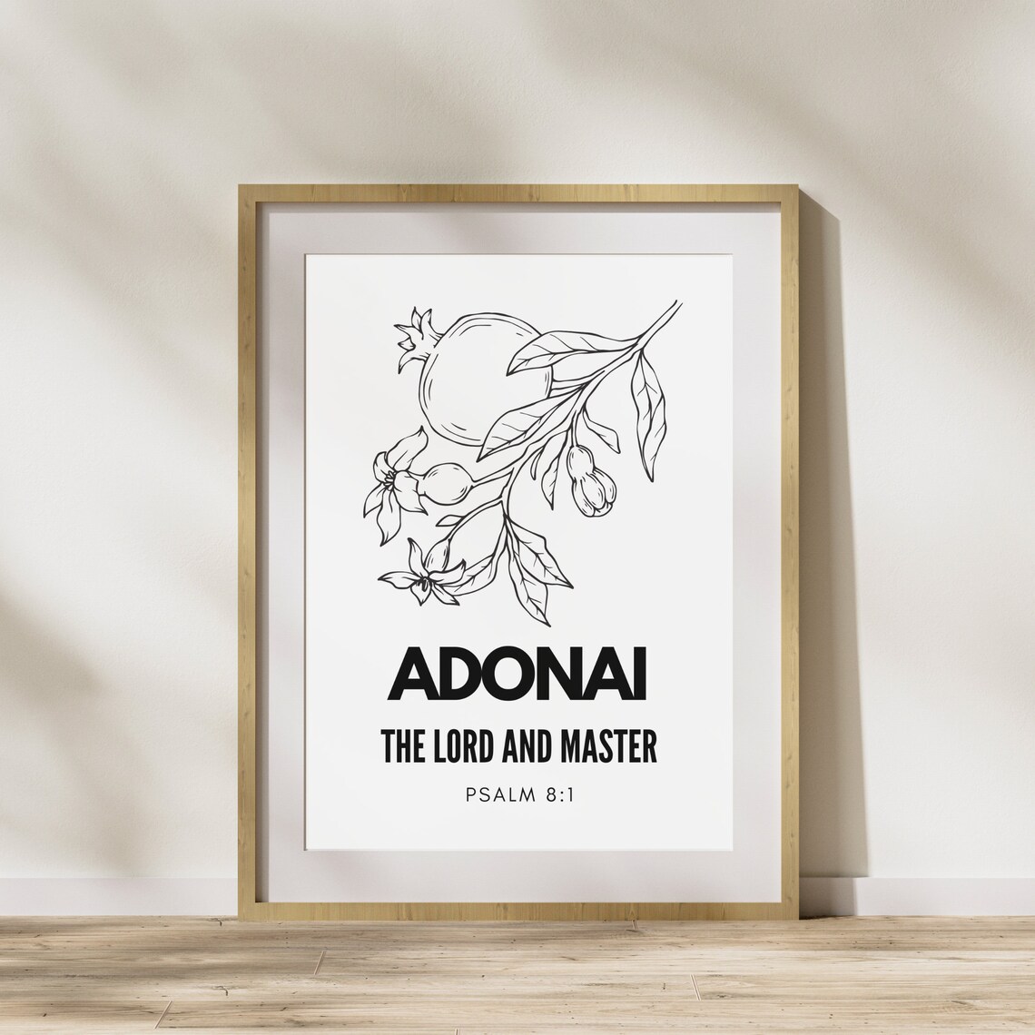 Printable Adonai Wall Art Instant Download Christian - Etsy