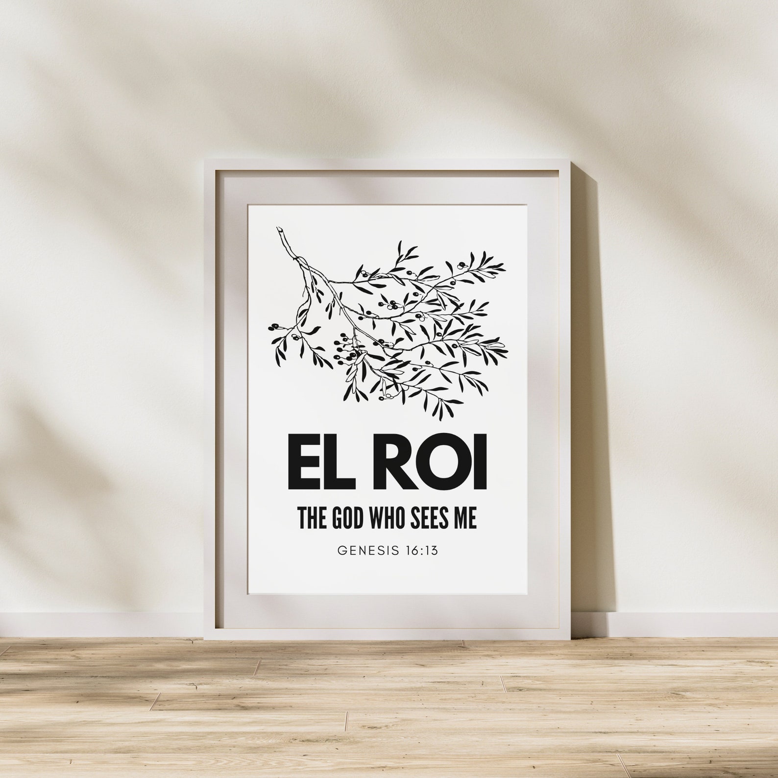 Printable El Roi Wall Art, Instant Download Christian Scripture, Bible ...