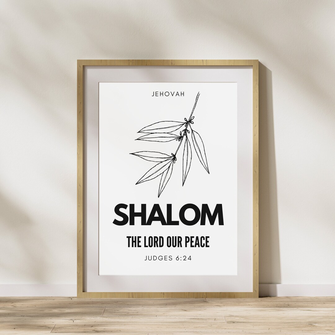 Printable Shalom Wall Art Instant Download Christian - Etsy