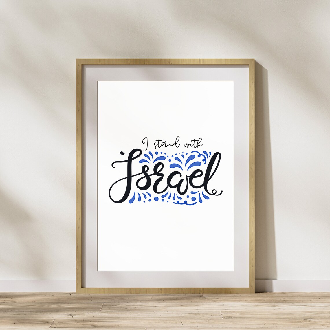 I Stand With Israel Poster, Stop War Poster, Jewish Poster, Freedom ...