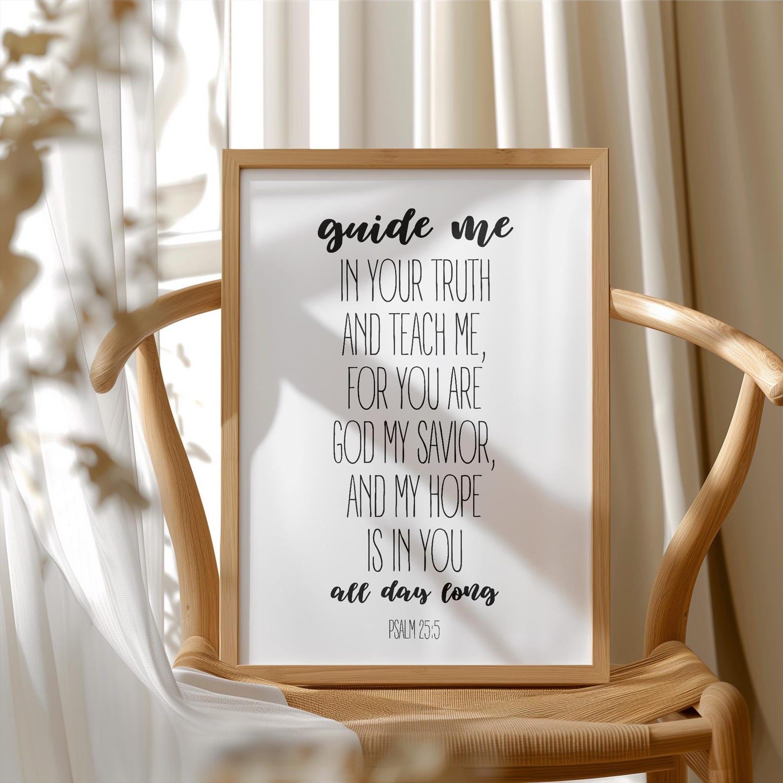 Psalm 25:5 Guide Me in Your Truth and Teach Me for You Are God, Bible ...