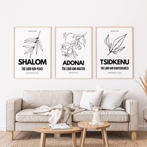 Printable Adonai Wall Art, Instant Download Christian Scripture, Bible ...