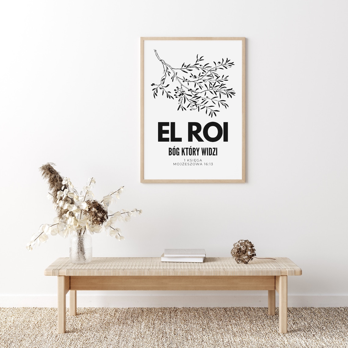 Printable El Roi Wall Art, Instant Download Christian Scripture, Bible ...