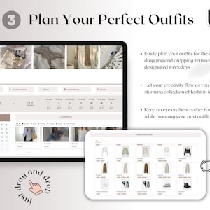 Wardrobe & Clothes Manager Notion Template, Outfit Planner, Aesthetic ...