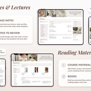 Light Academia Notion Template Notion Student Planner Notion Academic ...