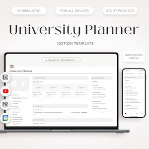 Ultimate Notion Student Planner 2024 | ADHD University Dashboard ...