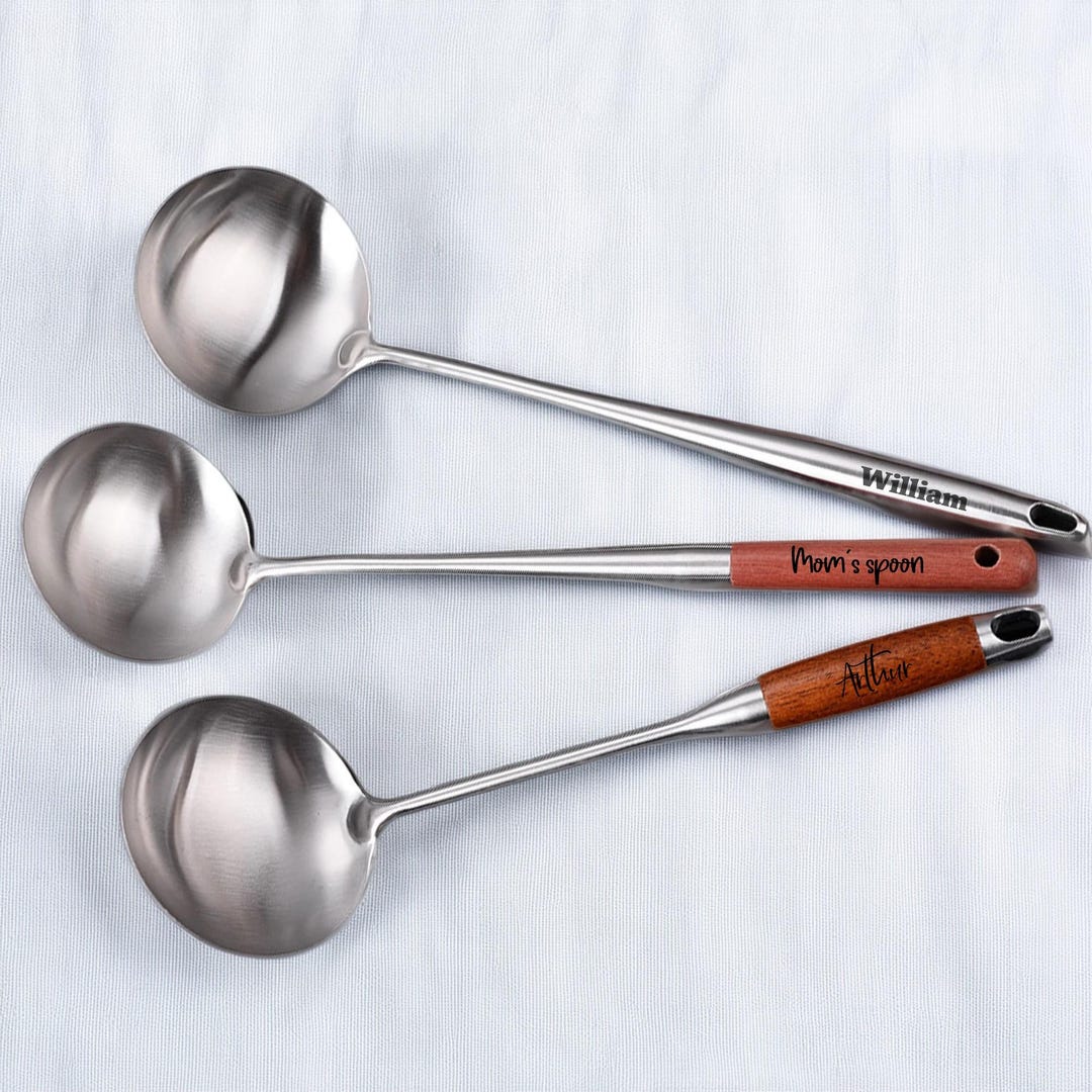 Personalized Customized Cooking Tool Soup, Laddle Housewarming Gift ...