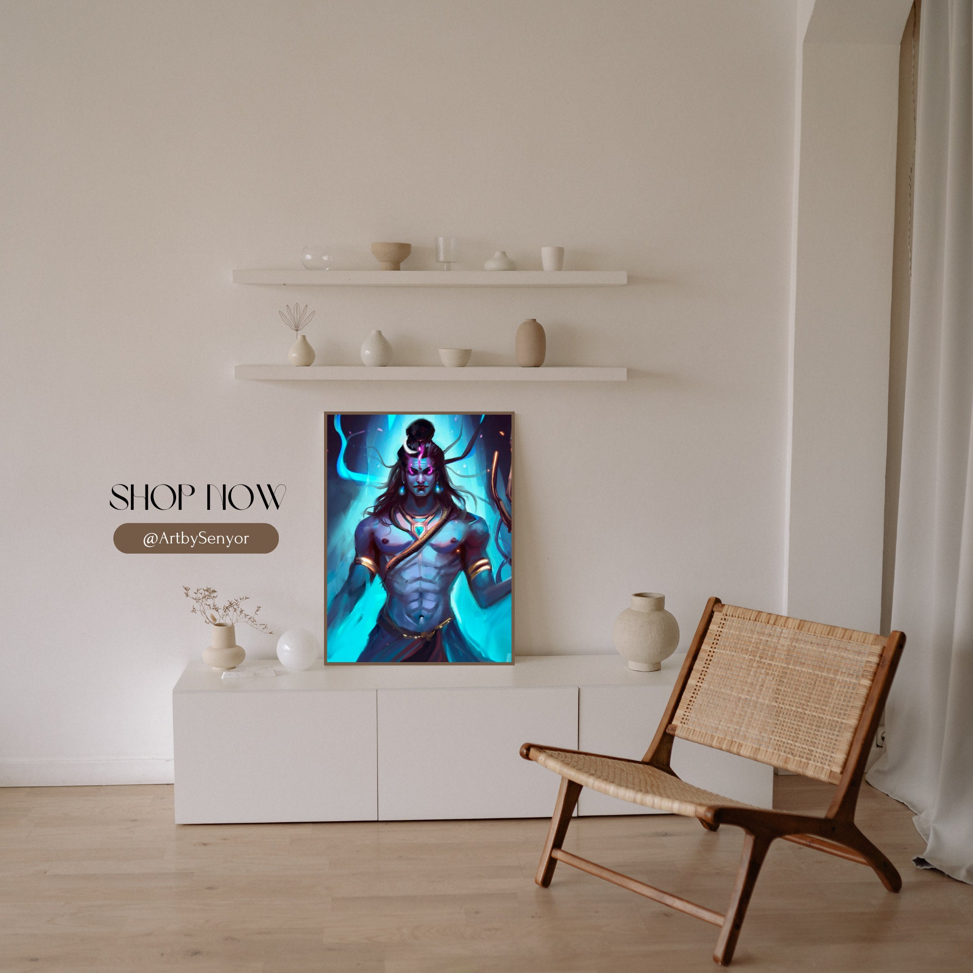 Lord Shiva Poster Concept Art Instant Download Hindu - Etsy UK