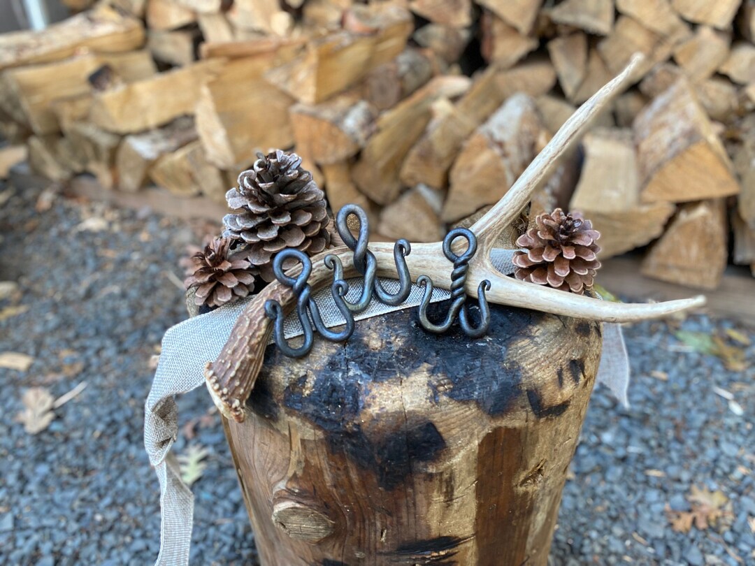 Hand Forged Double Hook - Etsy