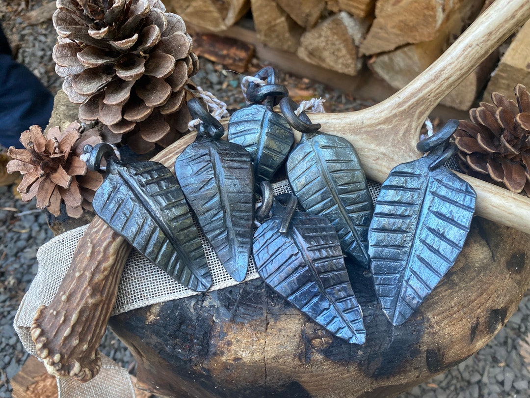 Hand Forged Steel Leaf - Etsy