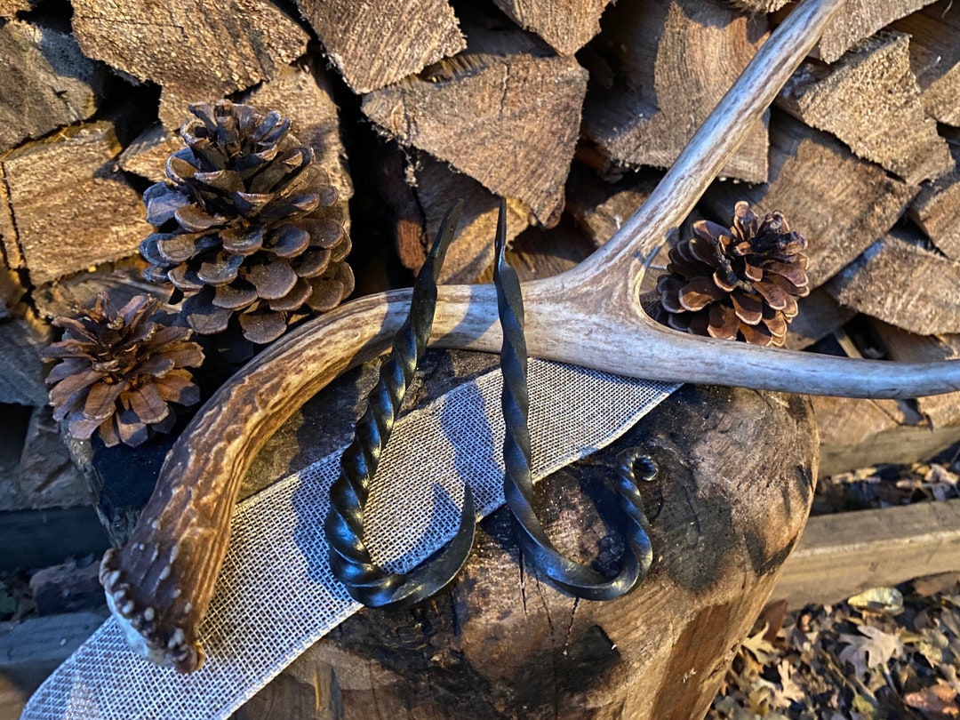 Hand Forged Twisted Wall Hook - Etsy