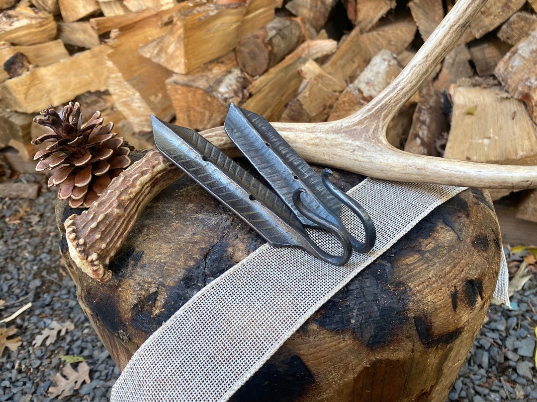 Hand Forged Feather Hooks - Etsy