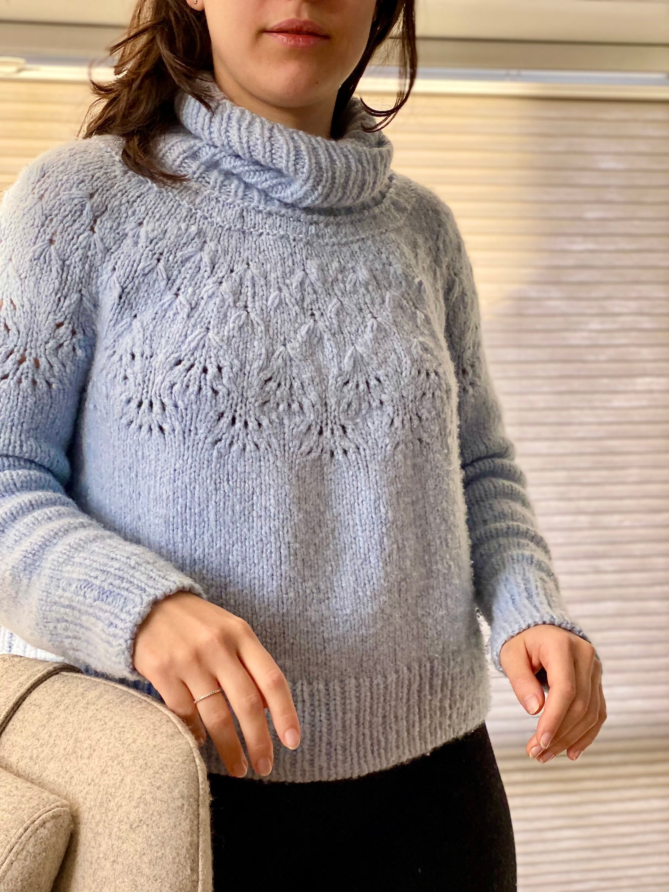 Knitting Pattern Round Yoke-pdf Pattern Seamless Yoke Pullover-knitting ...
