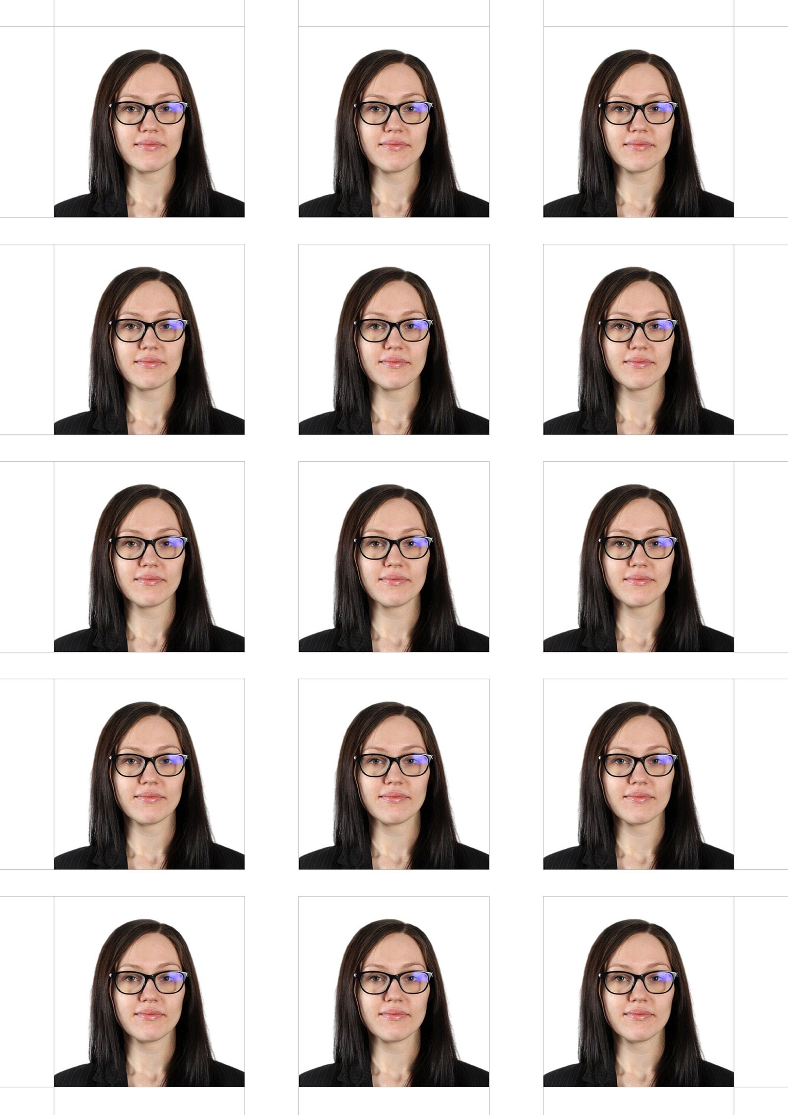 US Passport Size Photos 15 In Number Sent As A Digital File Etsy
