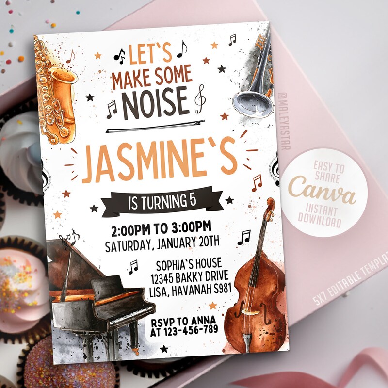 Music Invitations - Etsy