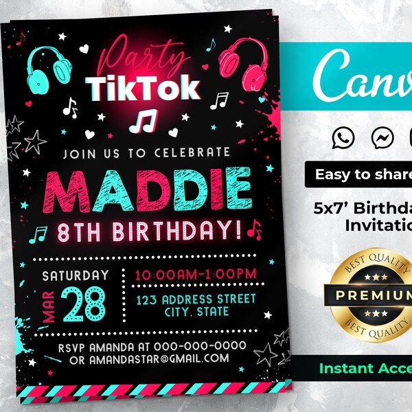 Tik Tok Party Supplies - Etsy