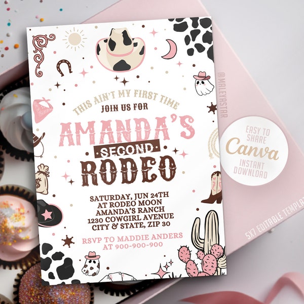 Second Rodeo Invitation - Etsy