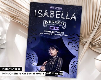 Wednesday Birthday Party - Etsy