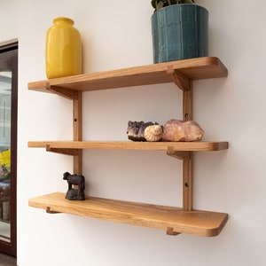 Japanese Shelves in Light Oak, Bathroom Shelves, Shelves for Bedroom ...