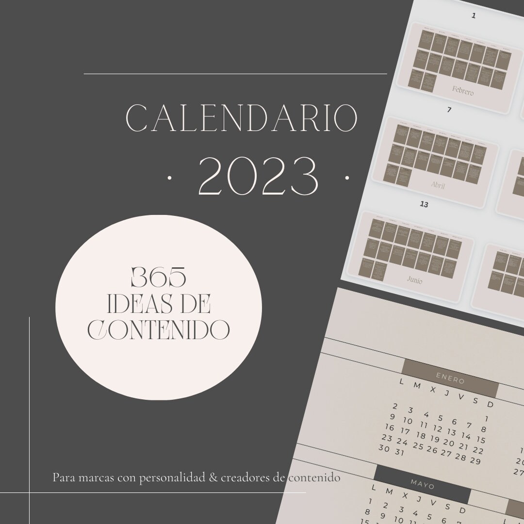 365 Ideas De Contenido Calendario 2023 Ideas Estratégicas Incluye ...