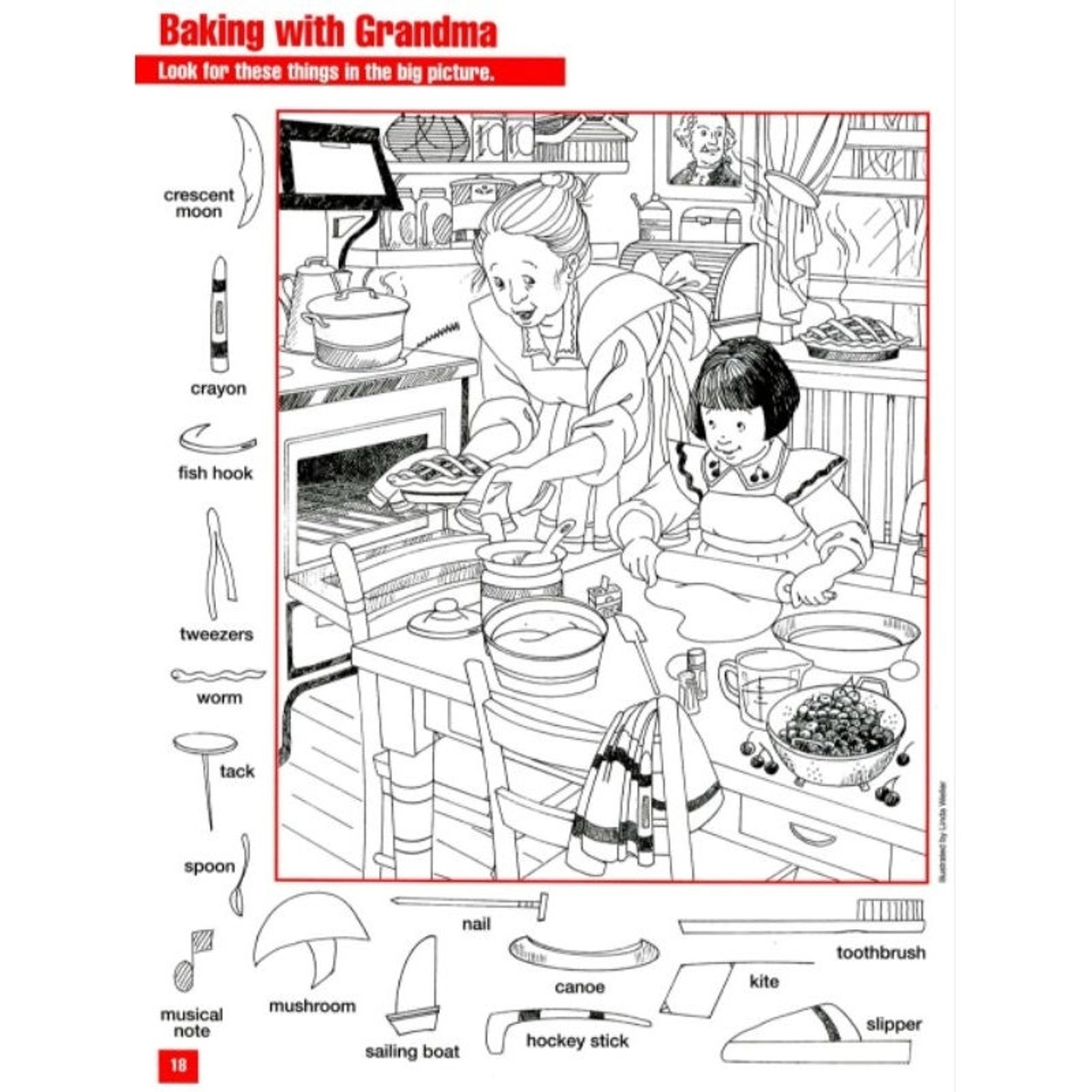 Find the Hidden Pictures Activity for Children PDF With Answers ...