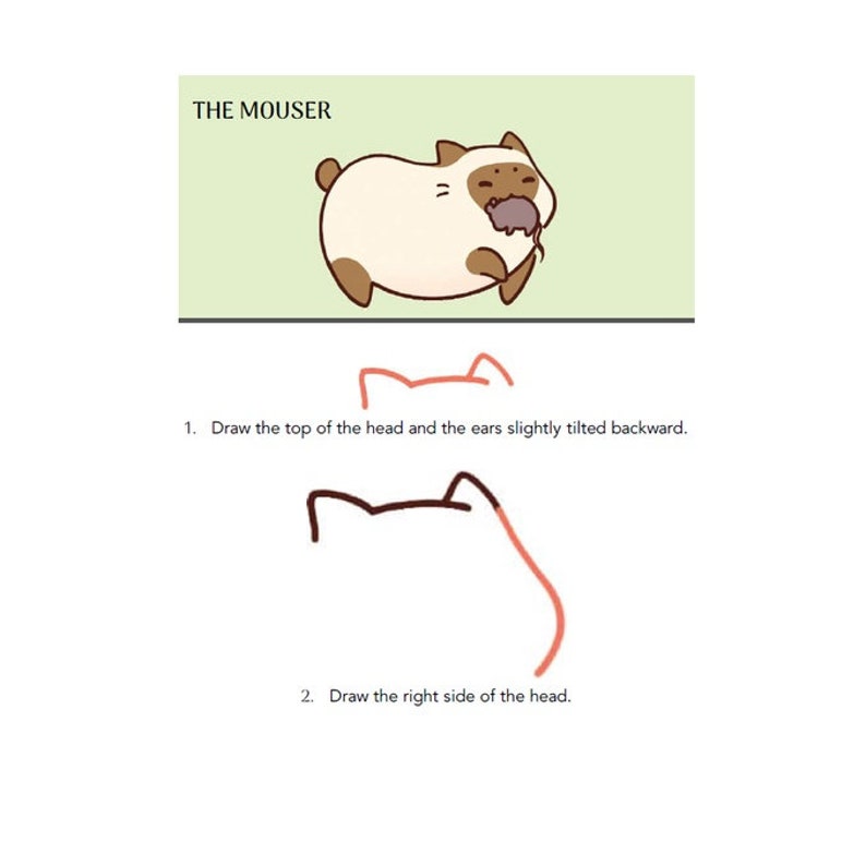 Digital Book 75 Steps Kawaii Kitties Learn How to Draw - Etsy