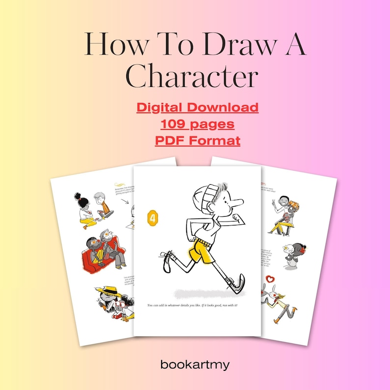 Character Drawing Tutorial: the Foolproof Method (PDF Book) - Etsy