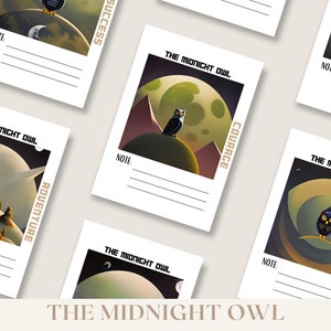 Printable Daily Memo the Midnight Owl Edition A5 Size | 11 Pages | PDF ...
