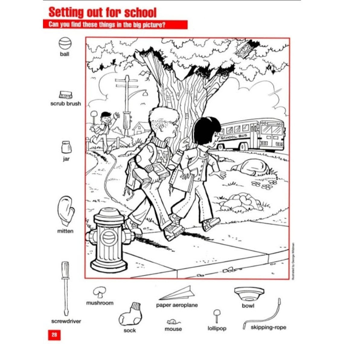 Find the Hidden Pictures Activity for Children PDF With Answers ...