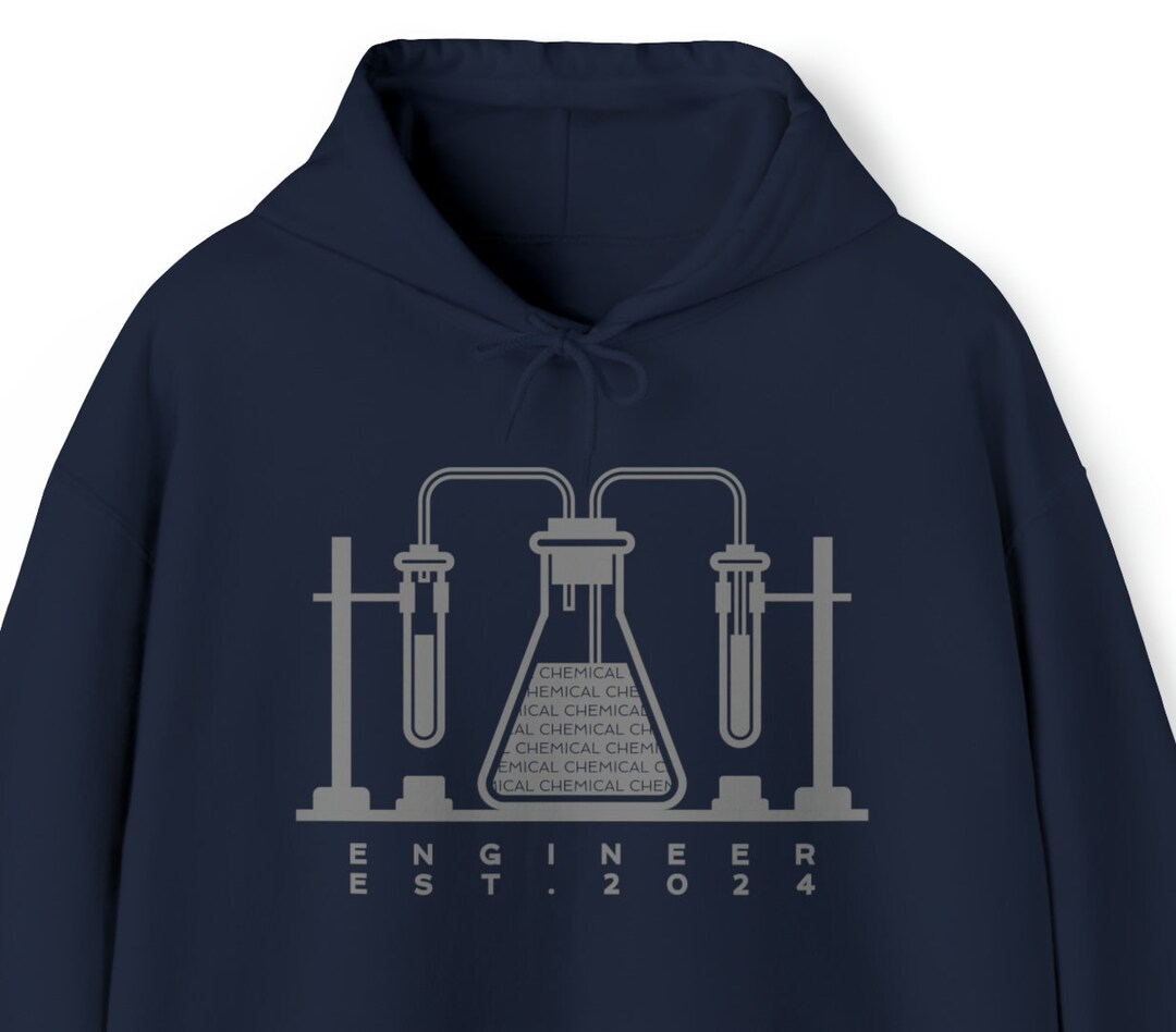 Est. 2024 Chemical Engineer Hoodie, Unisex, Class of 2024, Engineering ...