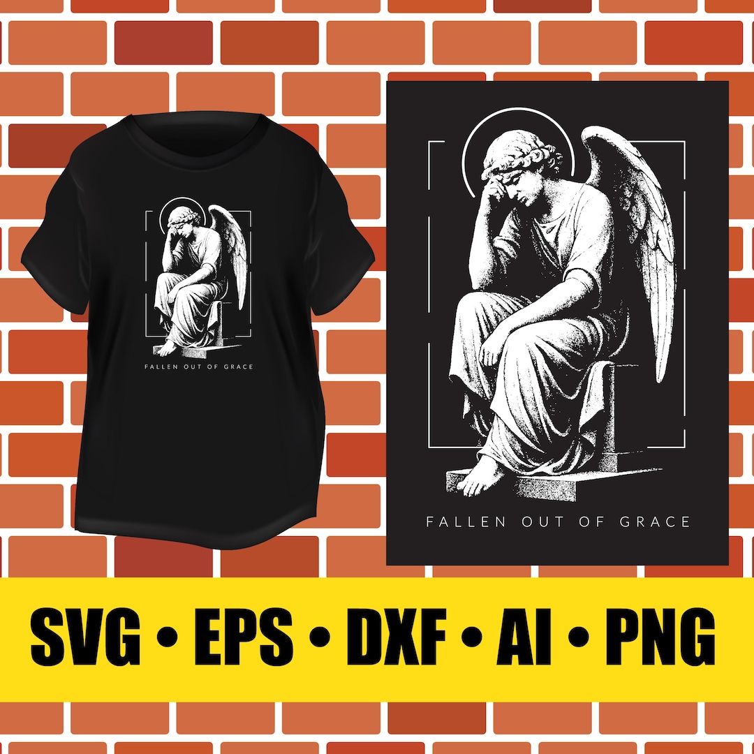 EDITABLE FALLEN T-shirt Design Vector Templates Transfers Image Files ...