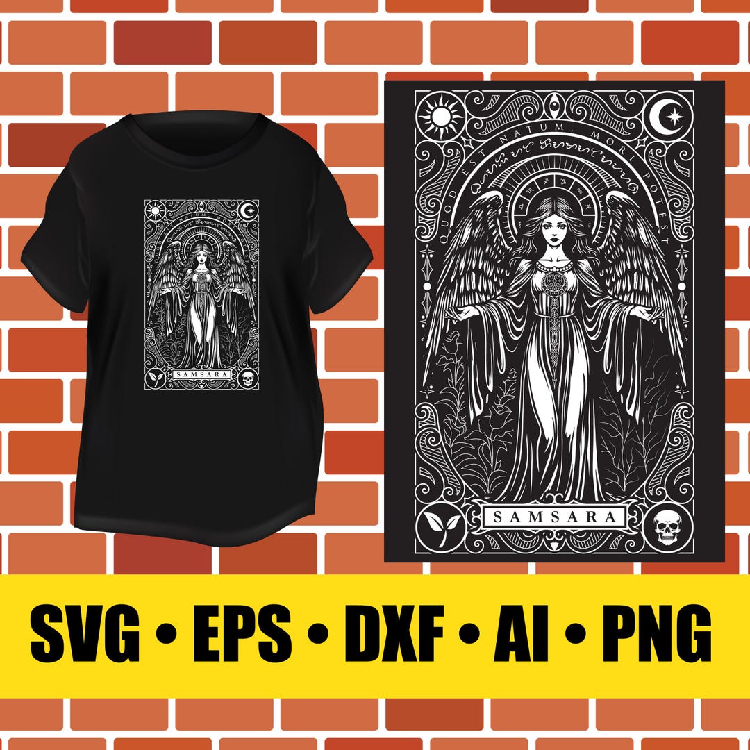 EDITABLE SAMSARA CARD T-shirt Design Vector Templates Transfers Image ...