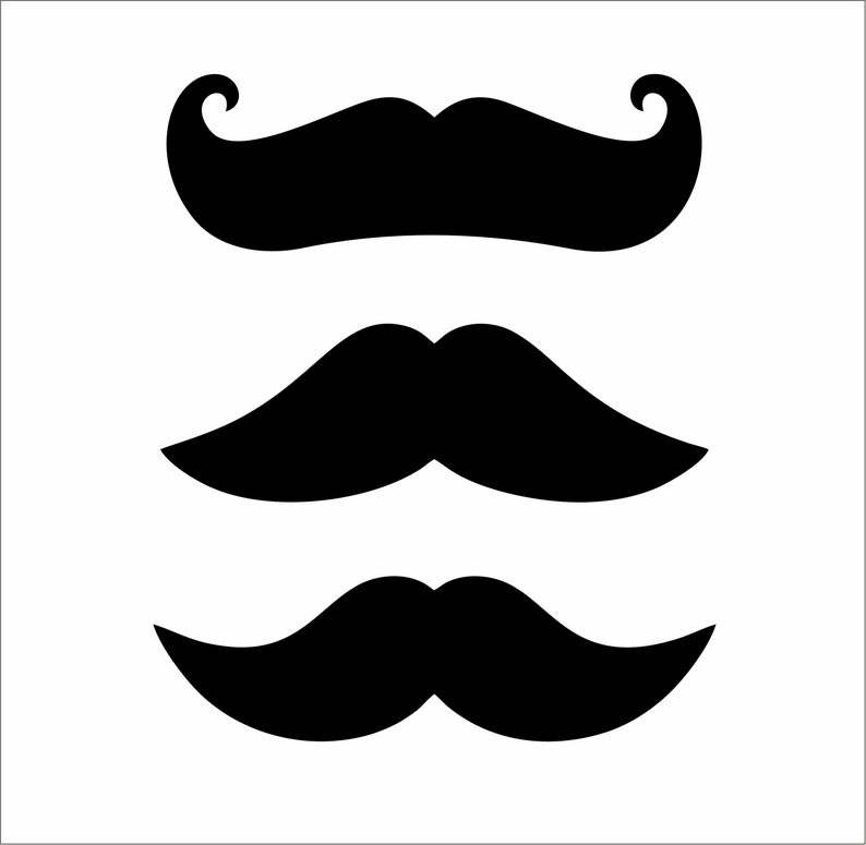Mustache Download Svg Digital Download - Etsy