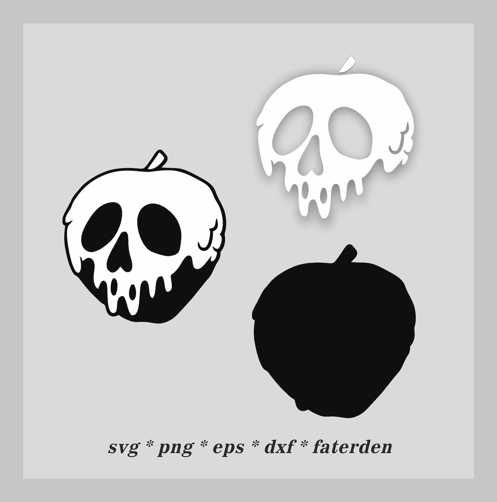 Poisoned Apple SVG | Cute Halloween SVG | Spooky Season SVG | Snow ...